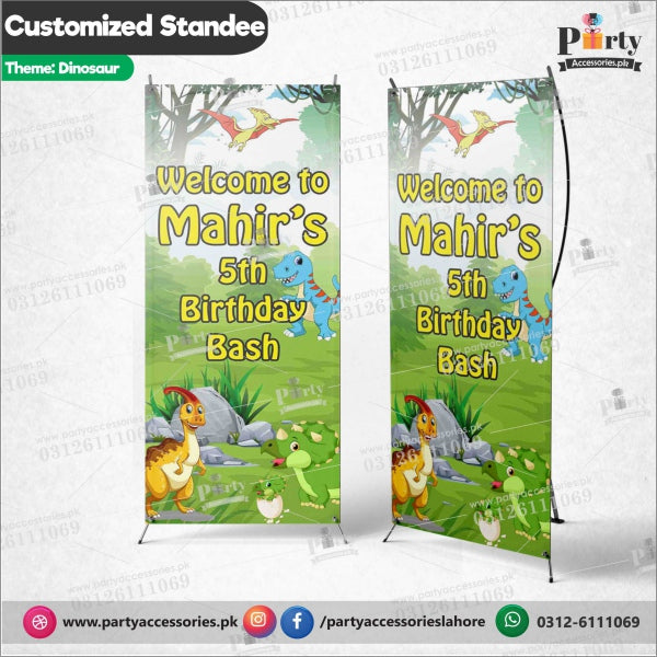 Dinosaur Theme Party | Customized Welcome Standee For Birthday ...