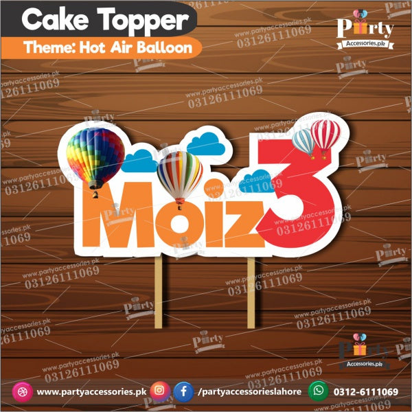 Personalized Hot Air Balloon Cake Topper | 100% Customizable ...