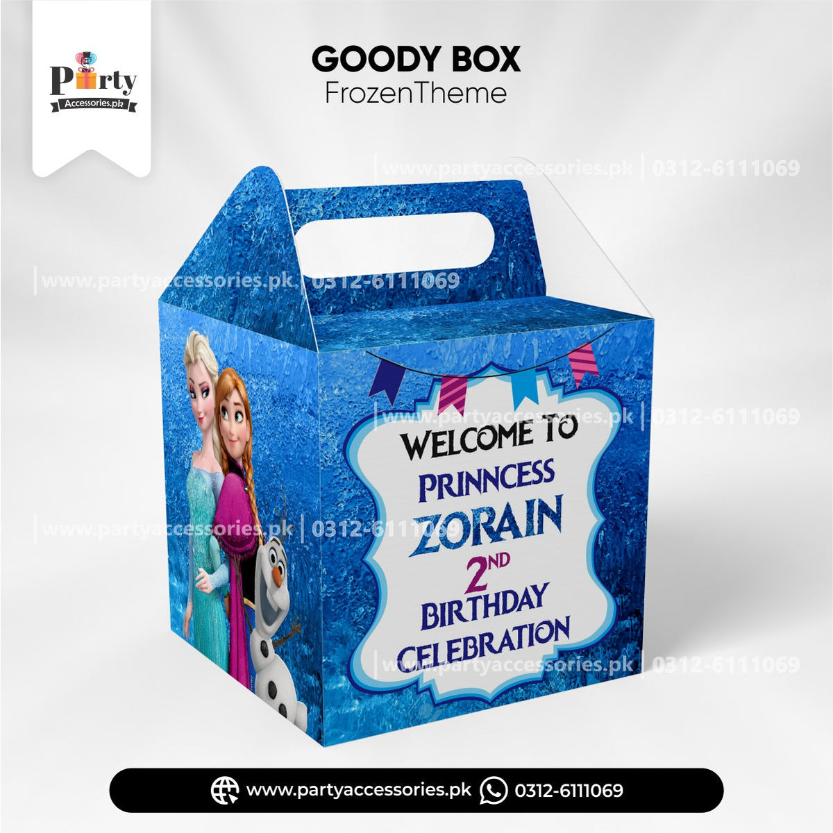 Customized Frozen theme table decoration Favor / Goody Boxes ...