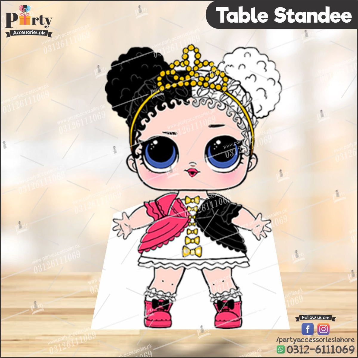 Customized LOL doll theme Table standing character cutouts ...