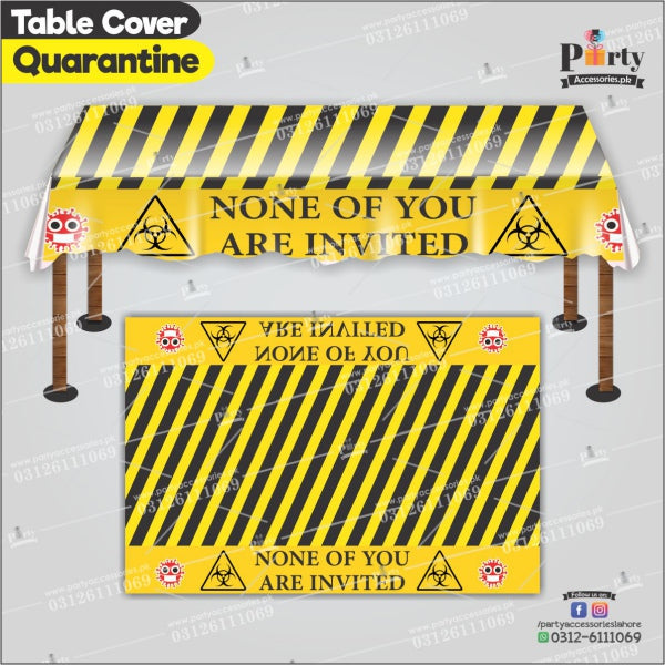 Customized Quarantine Theme Birthday table top sheet – PartyAccessories.pk