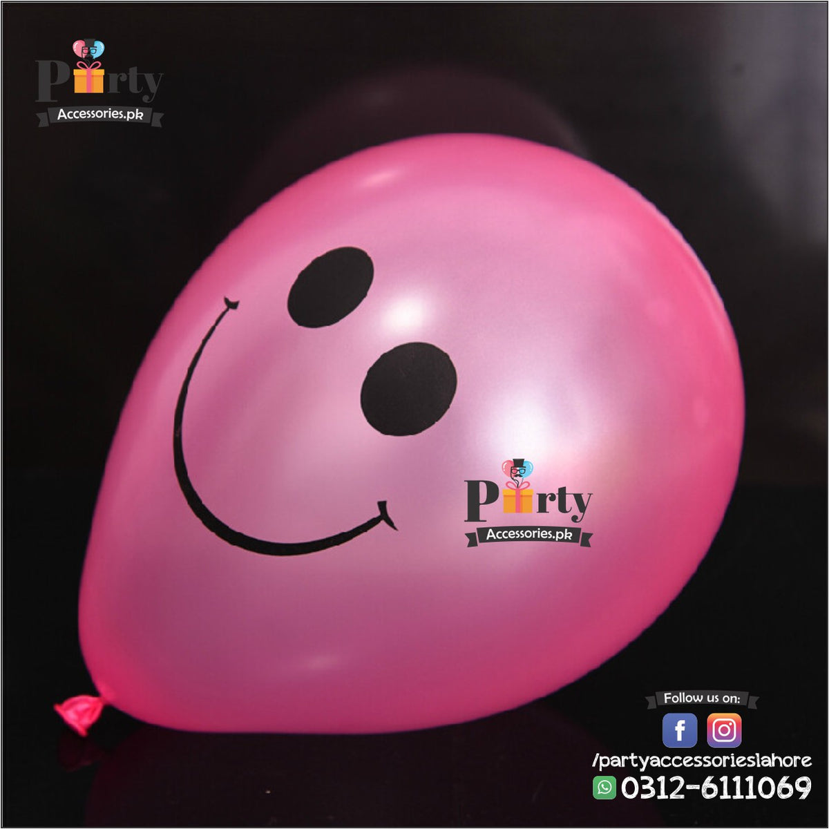 Happy face Smiley Printed Latex Balloons Multi Colors Pack | Smile bal ...