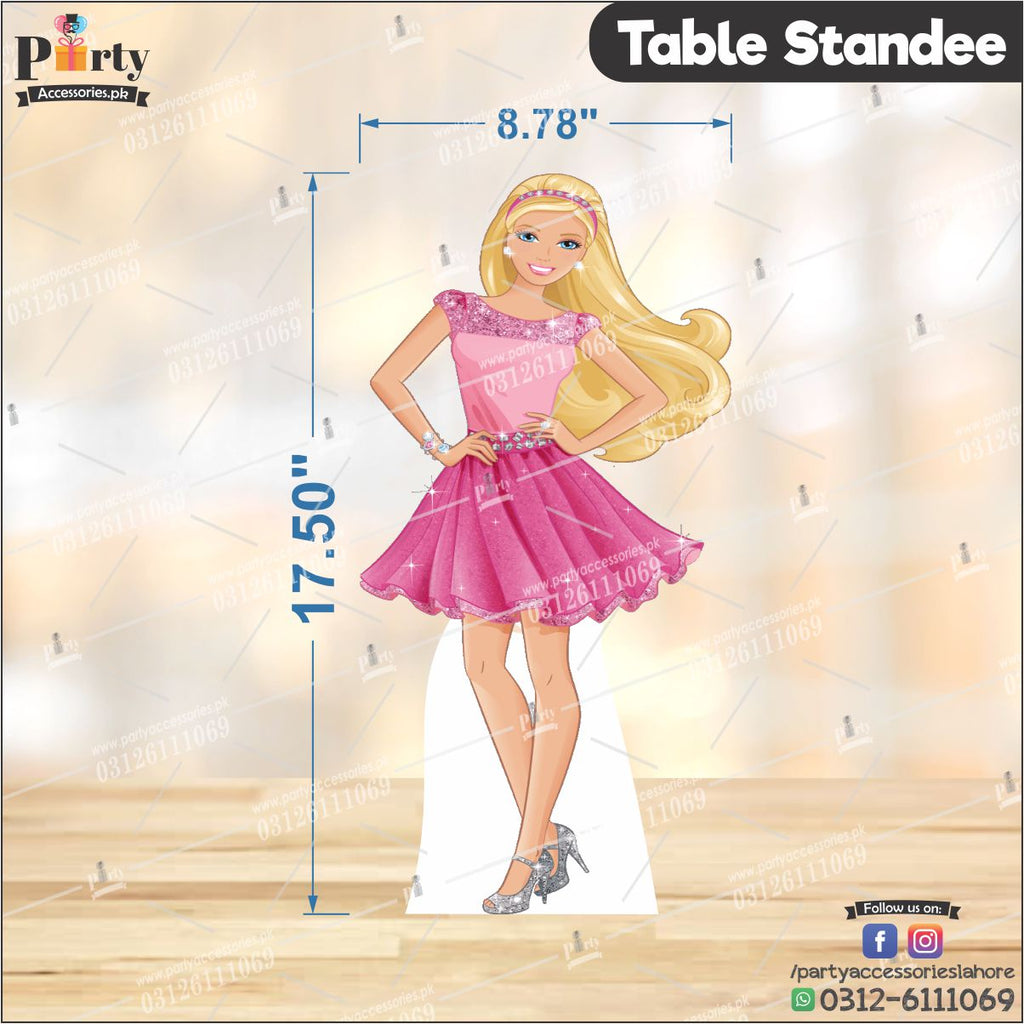Barbie theme decoration | Table standing character cutouts ...
